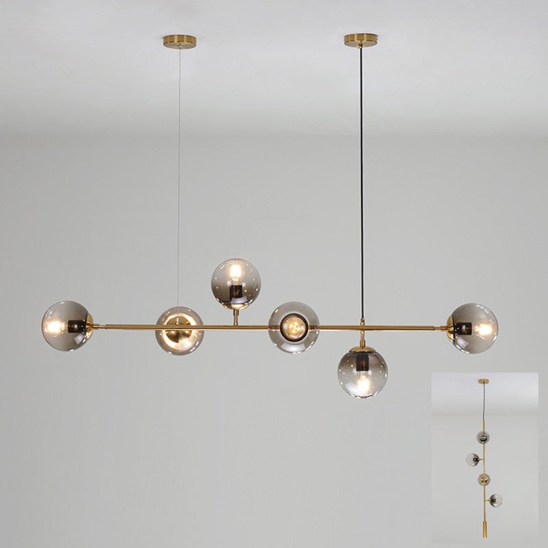 Linear Globe Suspension Light