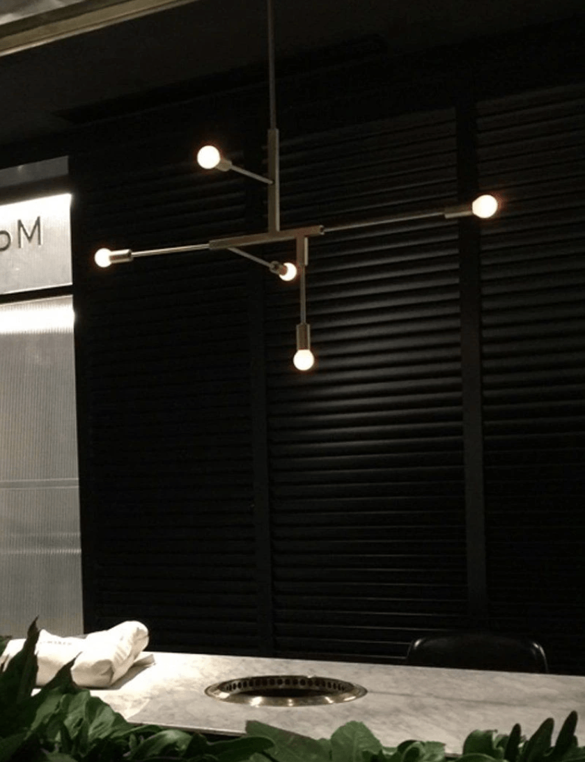 Reed Criss Cross Chandelier